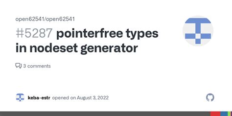 pointerfree types in nodeset generator · issue 5287 · open62541