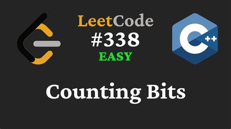 Counting Bits Leetcode 338 C Youtube