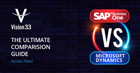 Vision33 On Linkedin Sap Business One Vs Microsoft Dynamics Ultimate