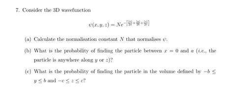 Solved Consider The D Wavefunction Chegg