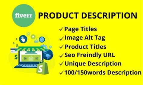 Write catchy product descriptions by Igorschetinets | Fiverr