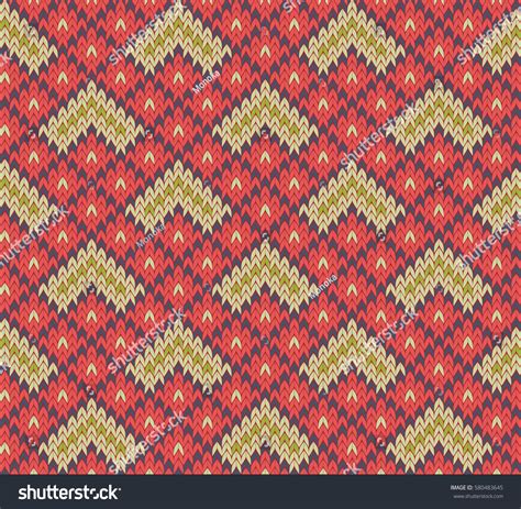 Knitted Pattern Stock Vector Royalty Free Shutterstock