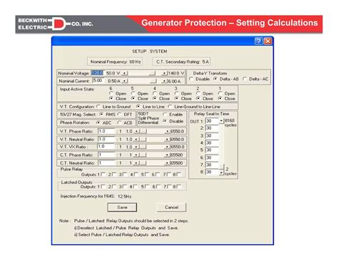 Generator Protection Calculations Settings Pdf Consumer Electronics