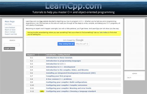 LearnCpp Học trực tuyến CNTT học lập trình từ cơ bản đến nâng cao