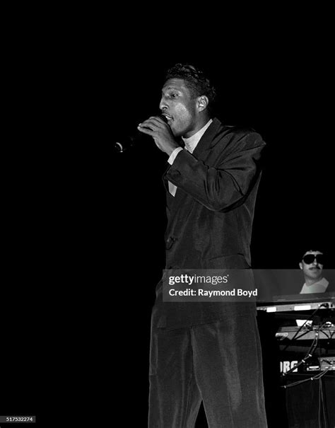 Singer Melvin Edmonds Of After 7 Performs At The Regal Theater In