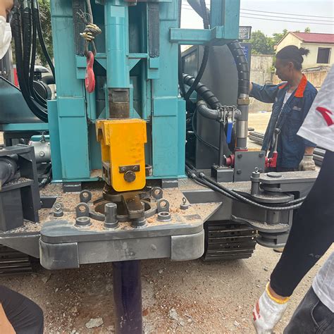 Malaysian Customer Test Drive Mw350 Water Well Drilling Rig D