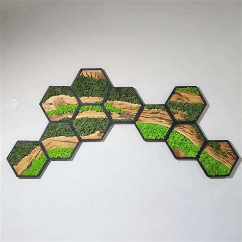 Hexagon Wall Art Etsy