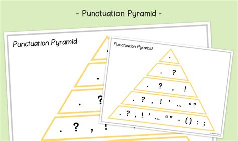 Punctuation Pyramid Ks1 And Ks2 Learning Resource Ks1 Ks2 Punctuation Primary English