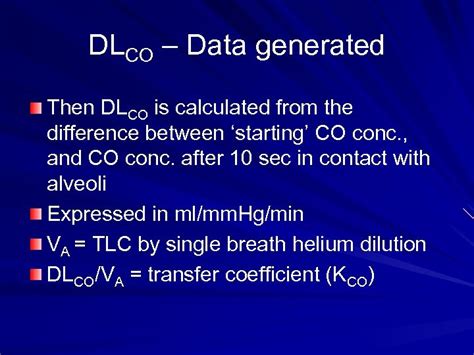 Pulmonary Physiology And Lung Function Tests Conor O Dochartaigh