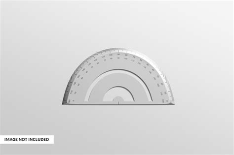 Premium Psd A White Circular Protractor With Numbers Added