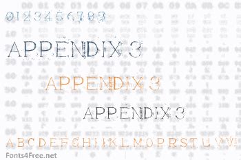 Appendix 3 Font Download Fonts4Free