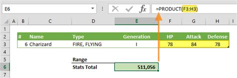 How To Multiply Numbers Using Excel Product Function With Formula Examples