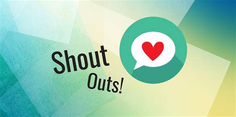 Shout Out Your Shout Outs Columnists The Incorporated Synod Of The