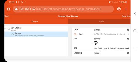 Basicui Ipcamera Videostream In Basicui Sitemap Throws Exception