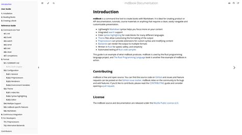 MdBook Open Source Alternative To Gitbook