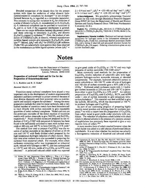 Pdf Preparation Of Activated Cobalt And Its Use For The Preparation
