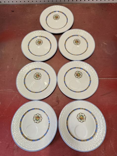 Vintage Pc Wh Grindley Carlton Shape Milan Snack Plates