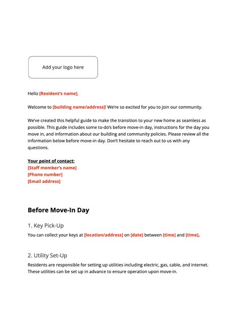 5 Best Free Tenant Welcome Letter Templates