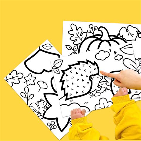 습자지로 가을 그림을 완성해요 차이의 놀이