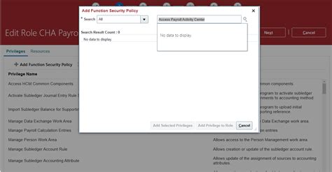 Not Able To Find Add Functional Security Policy To Custom Job Role — Cloud Customer Connect