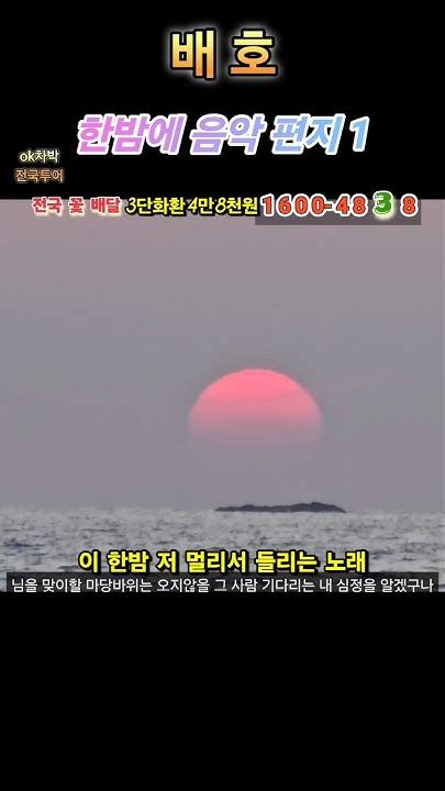 배호 한밤의 음악 편지 1 울릉도 천부항 노을 Ok차박전국투어 님은 하늘에서 바다로 내려가며 아랫도리가 히미해져 안타깝소