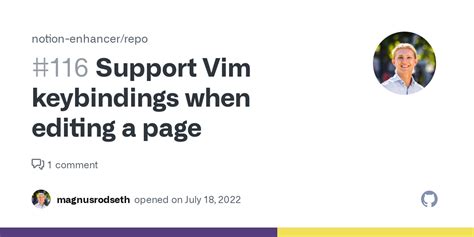 Support Vim Keybindings When Editing A Page · Issue 116 · Notion
