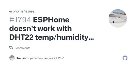 Esphome Doesnt Work With Dht22 Temphumidity Sensor · Issue 1794