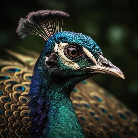 Premium Photo Peacock Photography Close Up Portrait