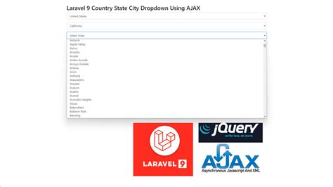 Laravel 9 Country State City Dropdown Using AJAX Tutorial101