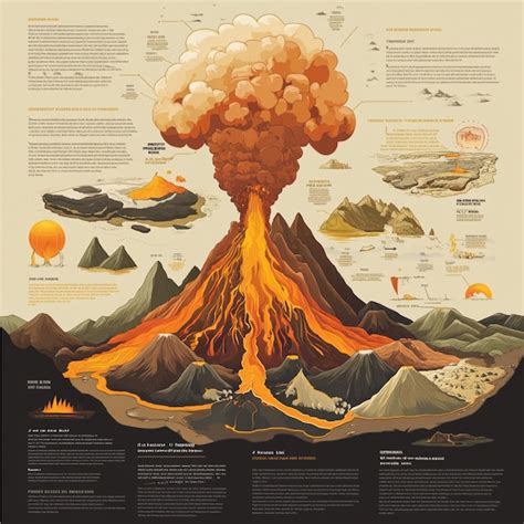 An Infographic Explaining The Different Types Of Volcanic Eruptions