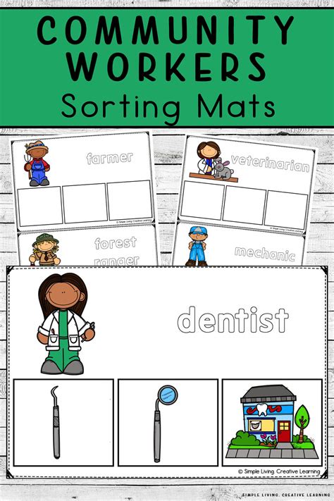 Community Workers Sorting Mats Simple Living Creative Learning