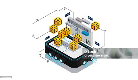 아이소메트릭 디자인 컨셉 가상 현실과 증강 현실 소프트웨어 개발 및 프로그래밍 빅 데이터 센터 정보 처리 데이터베이스의 계산 아이소메트릭 벡터 기술 등측투영법에 대한 스톡