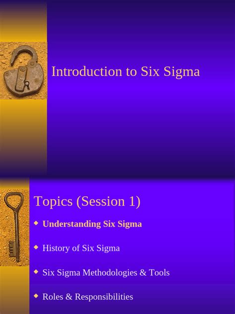 Introduction To Six Sigma Concepts Pdf Six Sigma Standard Deviation