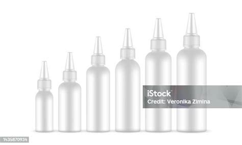 트위스트 오픈 디스펜싱 캡 다양한 크기의 빈 플라스틱 스퀴즈 병 0명에 대한 스톡 벡터 아트 및 기타 이미지 0명 개체