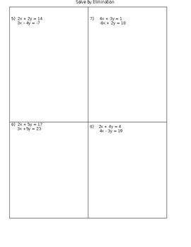 Solving Systems Of Equations By Substitution Or Elimination By Shalan Karazim