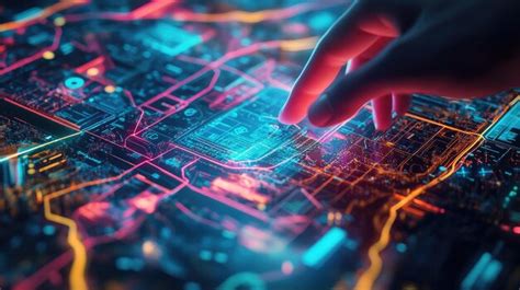 A Closeup Image Of A Persons Hand Placing A Location Marker Pin On A Digital Map Premium Ai