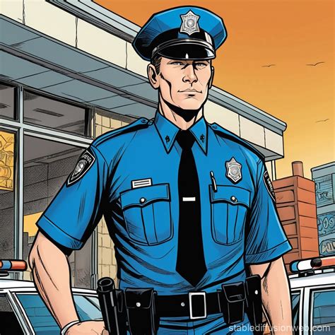 Police Officer Portrait Stable Diffusion Online