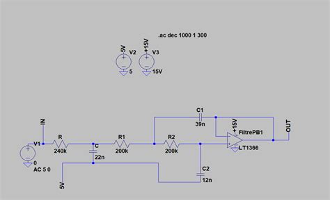 Ltspice Sallen And Key Low Pass Filter Low Pass Filter Order 1
