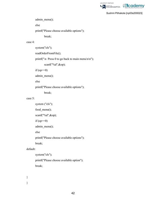 Food Order Management System Using C Pdf