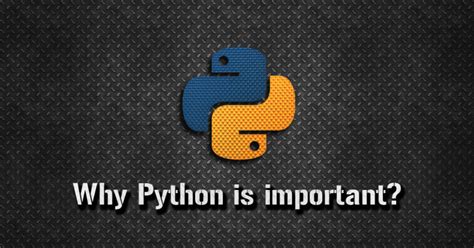 Why Is Learning Python Programming Language Important