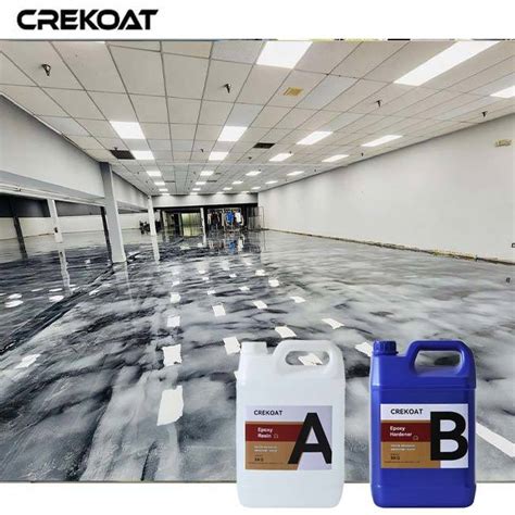 Multiple Designs Self Leveling Epoxy Metallic Gray Epoxy Floor Epoxy Floor Coating And
