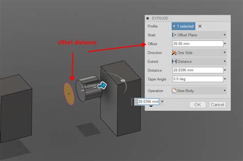 Solved Extrude From Offset Plane Question Autodesk Community