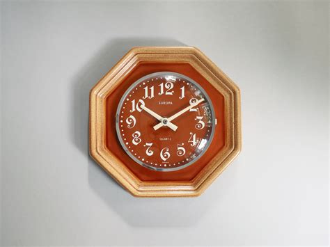 Vintage Ceramic Wall Clock By Europa Omakase Vintage