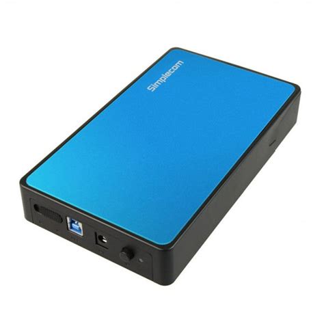 simplecom se325 3 5 sata to usb 3 0 external hard drive enclosure blue