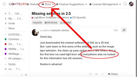 Missing Settings In 2 0 Os Specific Lightburn Software Forum