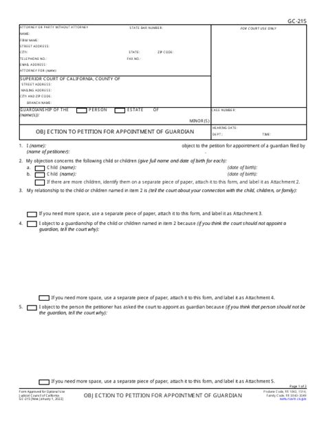 Form Gc 215 Fill Out Sign Online And Download Fillable Pdf