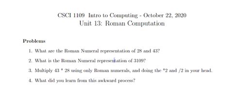 Solved CSCI Intro To Computing October Unit Chegg