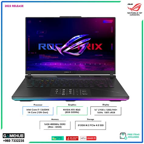 Asus Rog Strix G Fhd Hz Gaming Laptop Intel I Hx Rtx Ibay