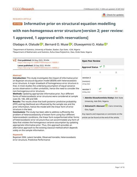 pdf informative prior on structural equation modelling with non