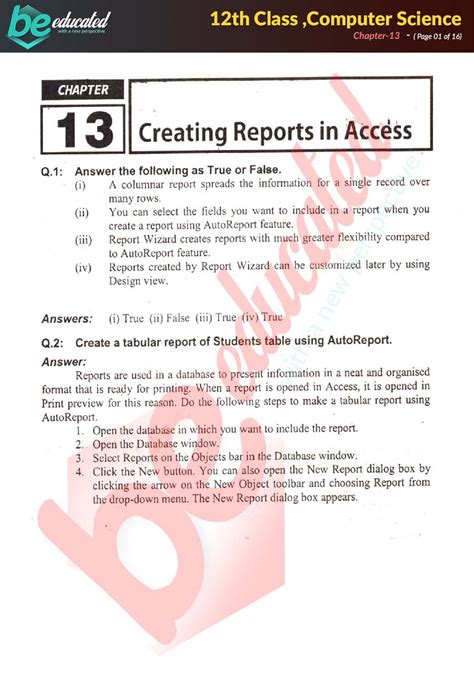 Chapter 13 Computer Science Ics Part 2 Notes Inter Part 2 Notes